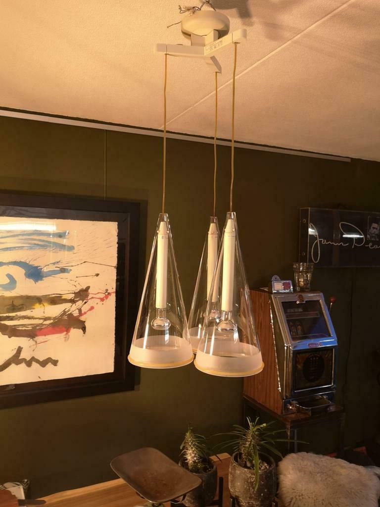 Flos Fucsia 3 Achille Castiglioni voor Flos drie hanglampen - 3dehands